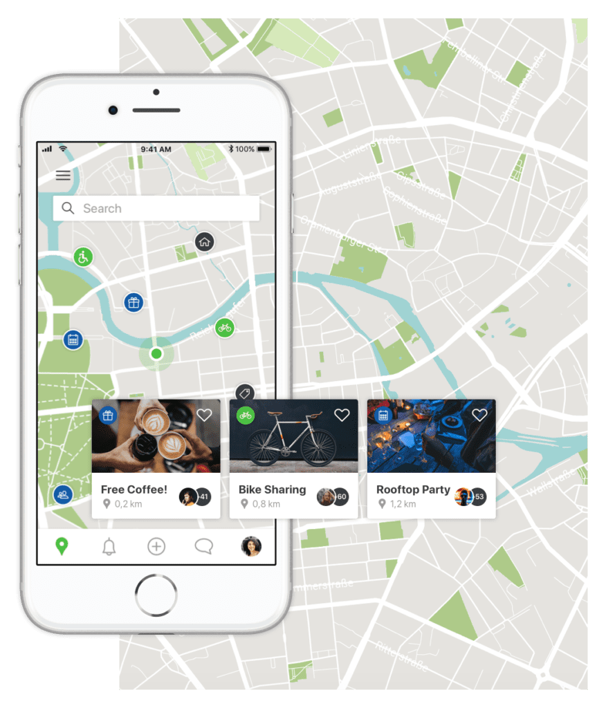 Location Based App and Community Mapping App - Geme.io